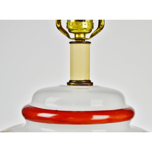 Vintage Large Scale Hand Painted Porcelain Asian Ginger Jar Star Table ...