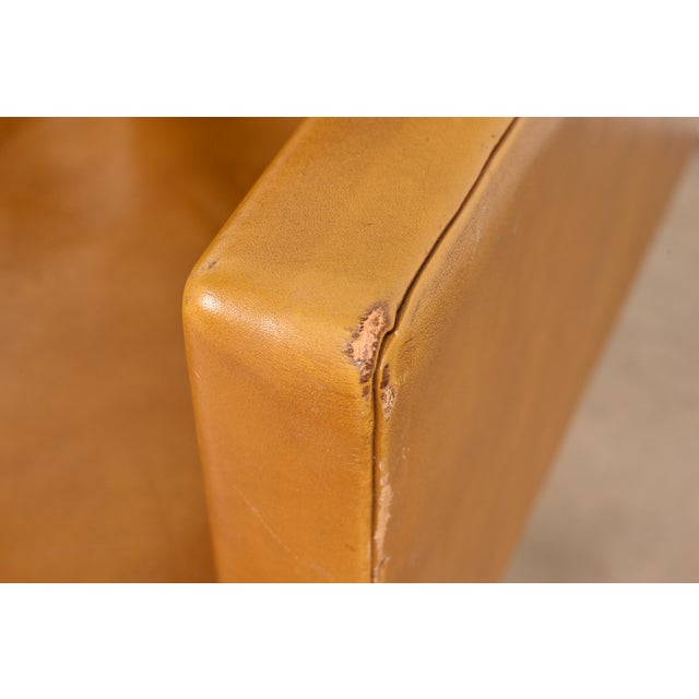 Stow Davis Mid-Century Modern Leather Executive Swivel Desk Chair ...