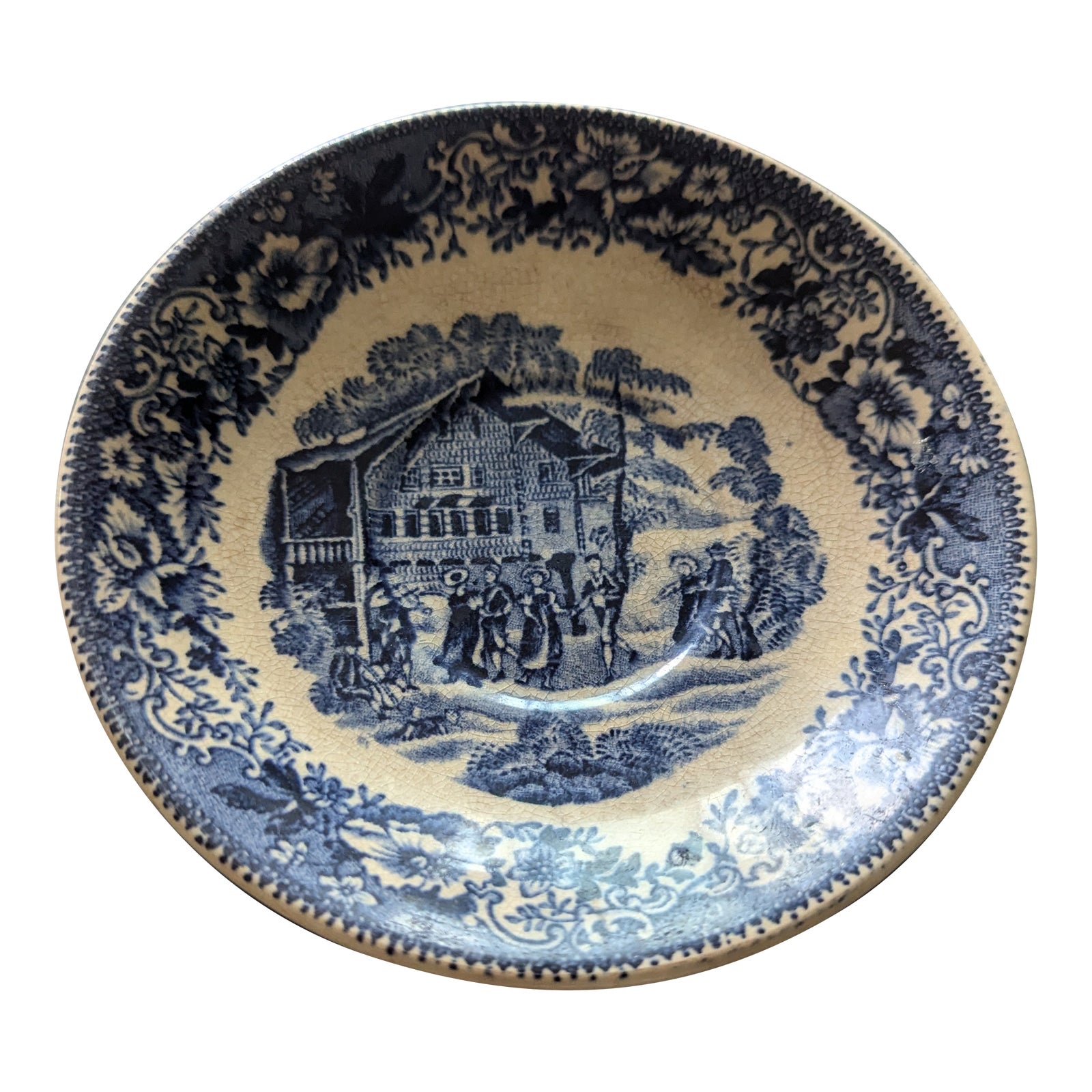 Early 20th Century Avon Cottage Deep Saucer, 1st Edition | Chairish
