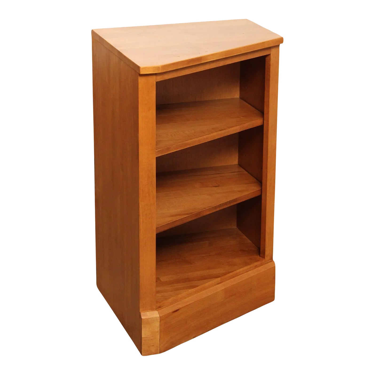 Ethan Allen 'Country Colors' Maple Corner Bookcase | Chairish