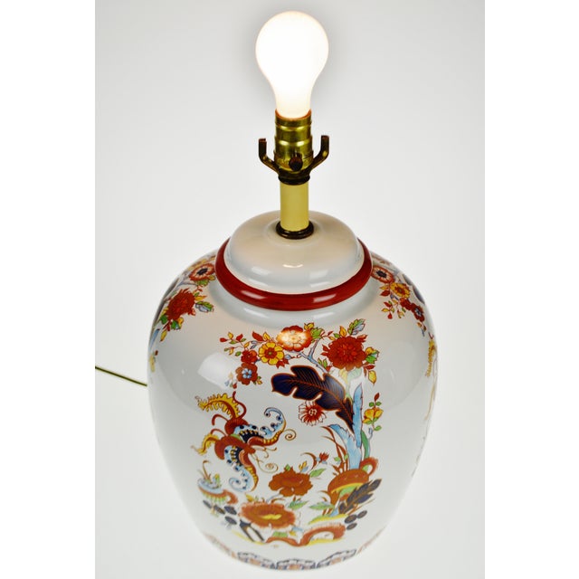 Vintage Large Scale Hand Painted Porcelain Asian Ginger Jar Star Table ...