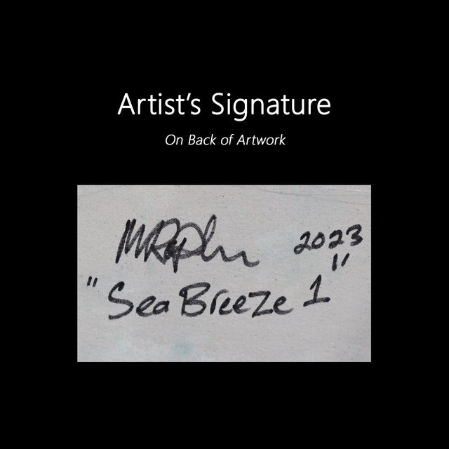 Sea Breeze 1 - Unique Expressionist Action Painting Original Artwork by ...