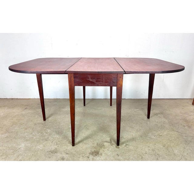 Antique Shaker Style Drop Leaf Pine Dining Table | Chairish