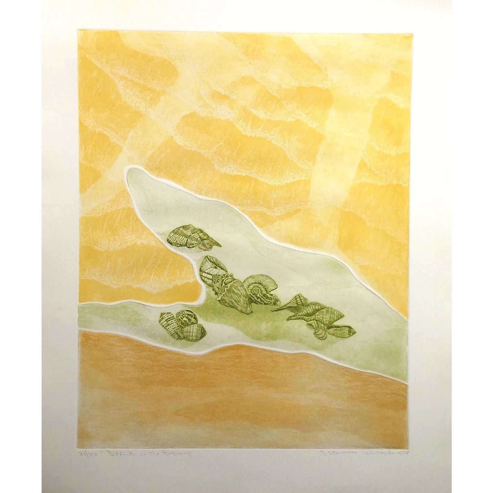 1978 "Difficulty in the Beginning" Limited Edition Vintage Etching by ...