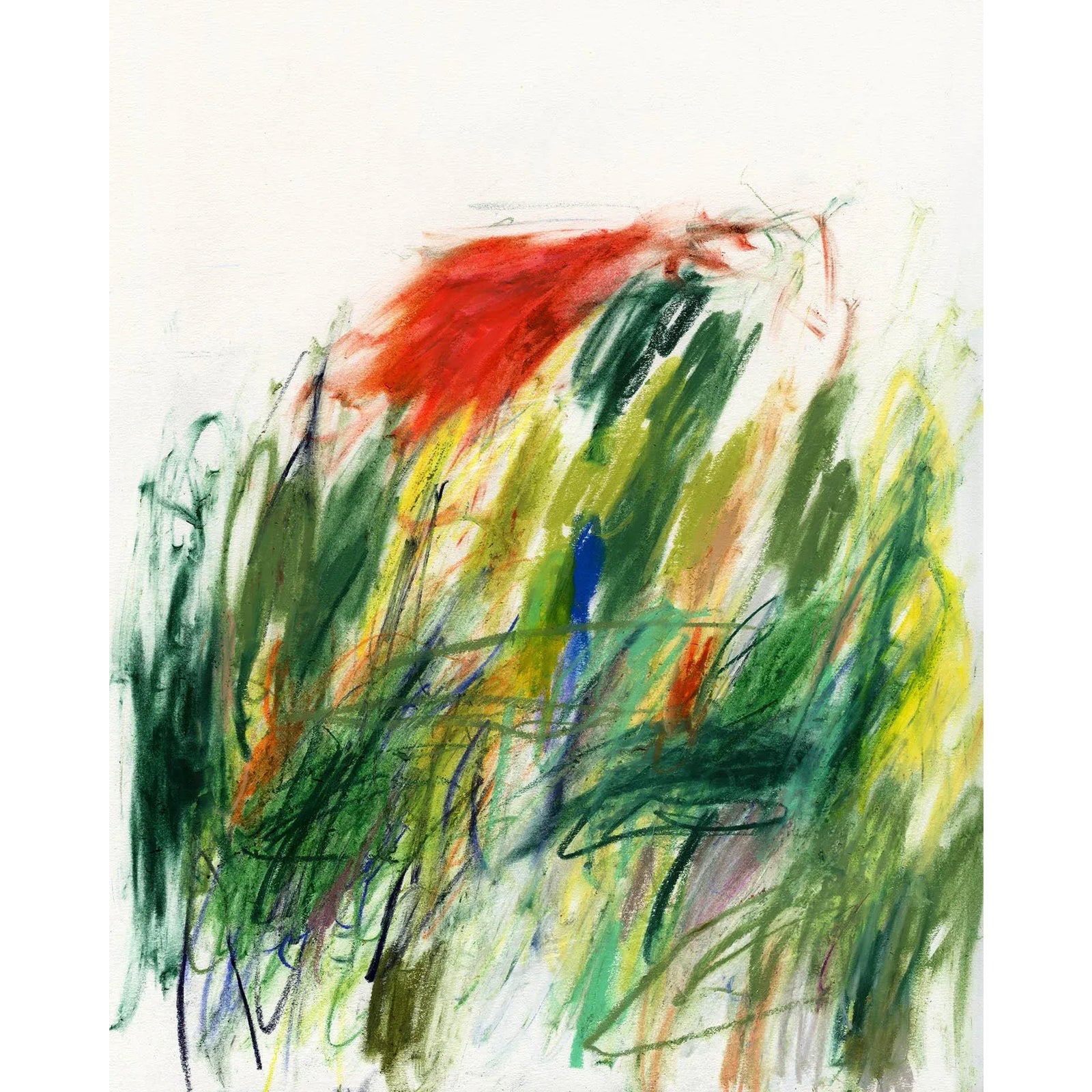 "Ecology" Abstract Expressionist Original Pastel Painting - 40" X 50 ...