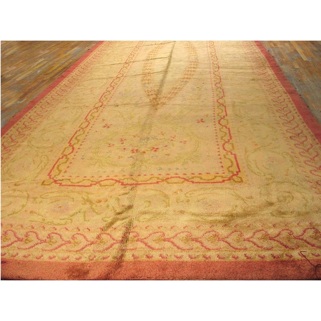 Antique Savonnerie Rug 9'8" X 23'0" | Chairish