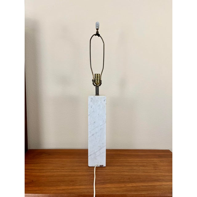 Italian Modern Style Rectangular Marble Table Lamp | by Sonneman ...