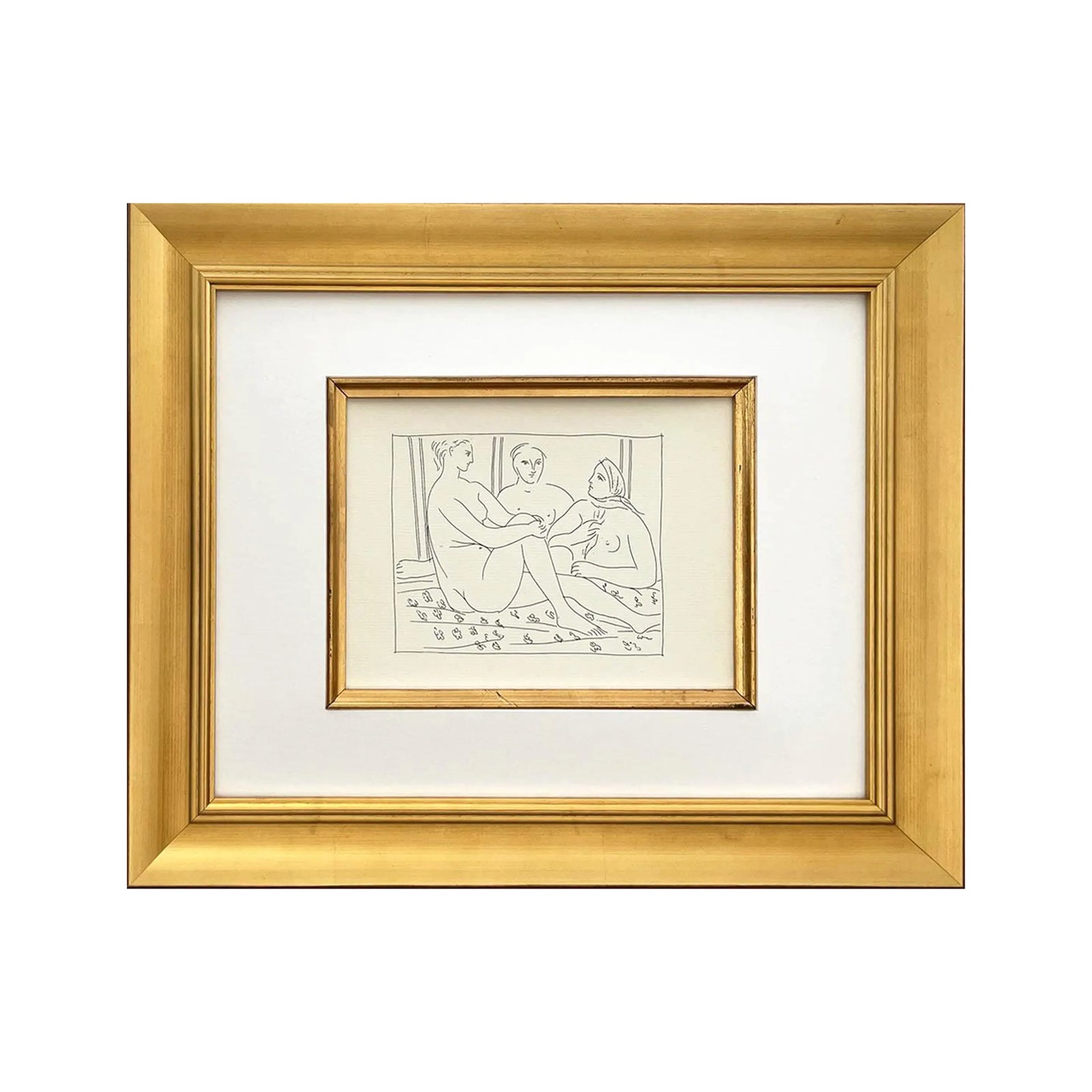 Picasso Metamorphoses 26 Three Female Nude Framed | Chairish