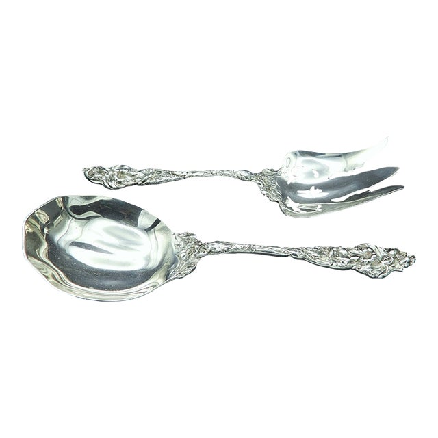 1901 Antique Reed & Barton Sterling Silver Art Nouveau Les Six Fleurs ...