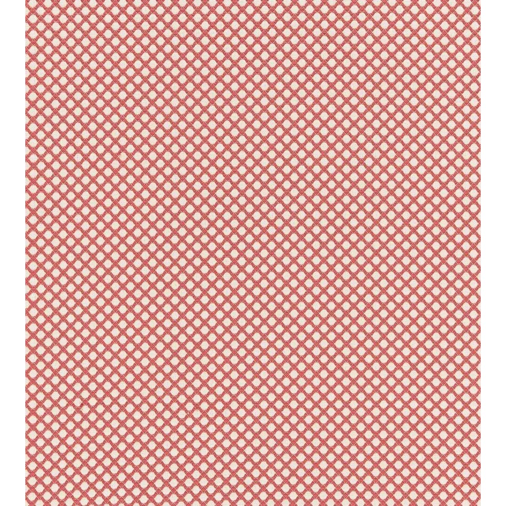 Sample - The House of Scalamandré Bellaire Trellis Fabric, Coral | Chairish