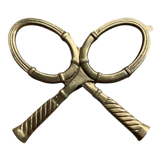 1970s Brass Tennis Small Frames | Chairish