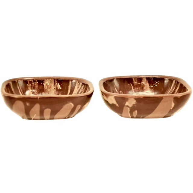 Calico Clay Bowls – Pair | Chairish