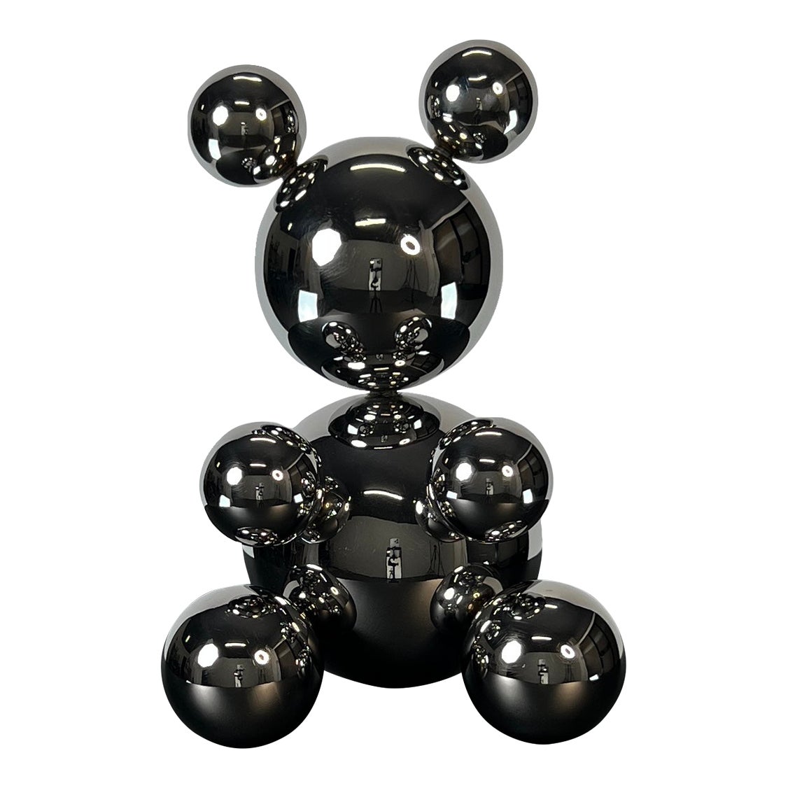 Small Stainless Steel Bear Sculpture 'Kerry' | Chairish