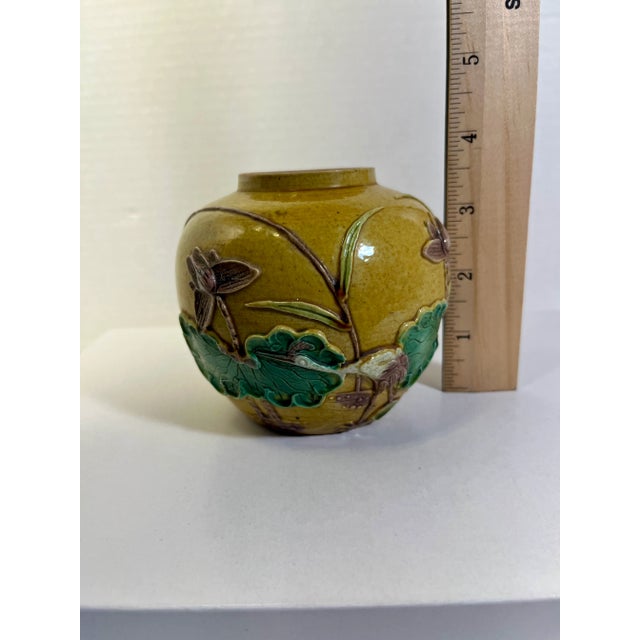 Antique 19th Century Chinese Wang Bing Rong Lotus & Crane Porcelain ...