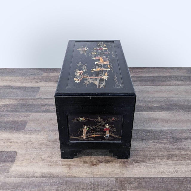 Vintage Chinese Trunk | Chairish