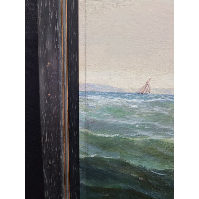 1970s Civil War Ironclad Ship "Banshee", Oil on Board Painting by ...