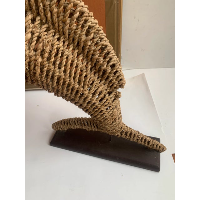 Vintage 1980s Marlin Rope Sculpture | Chairish