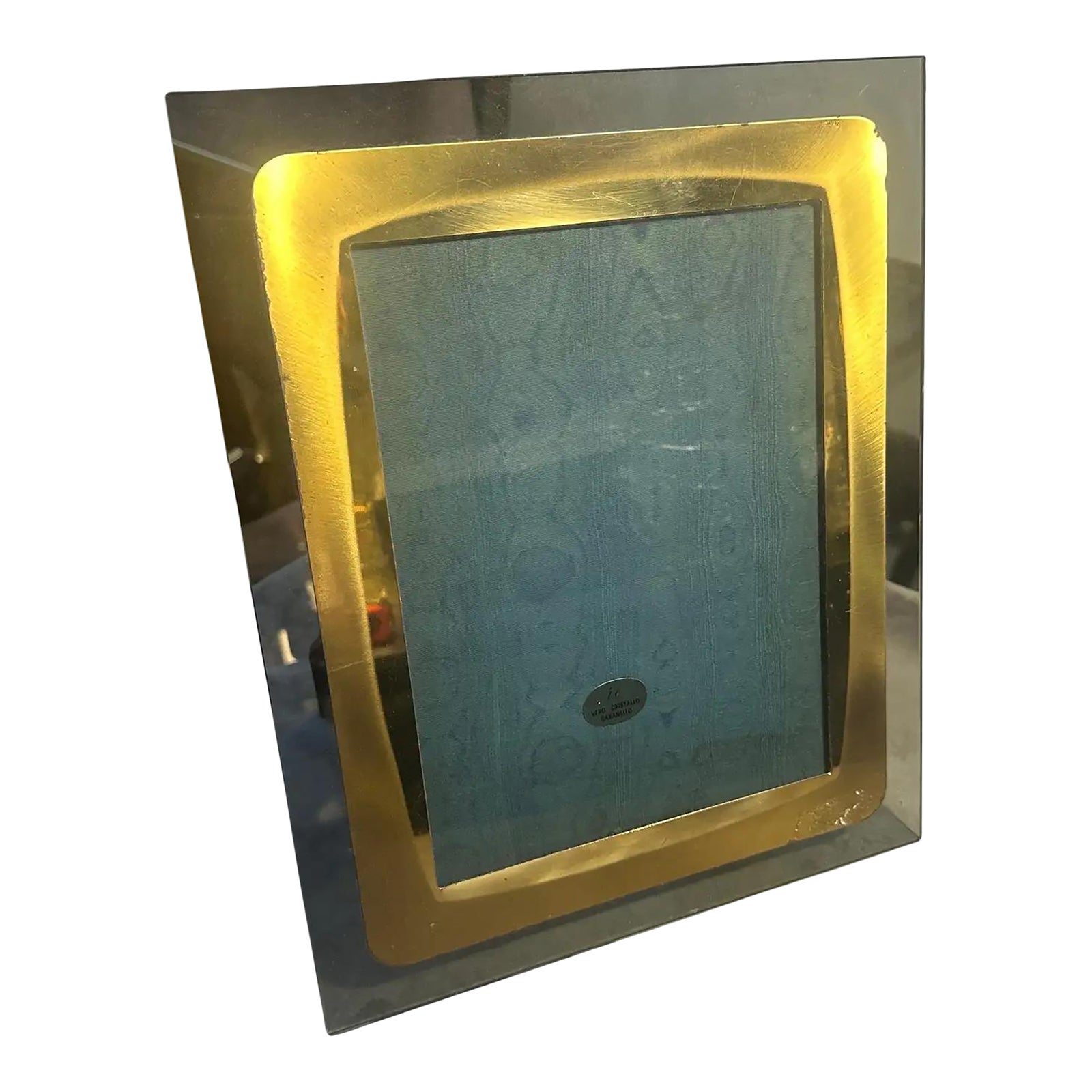 1960s High Quality Mid-Century Modern Smoked Glass Italian Picture ...
