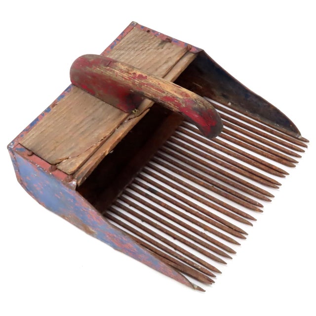 Vintage Completely Hand Made Rustic Primitive Blueberry Rake From Maine ...