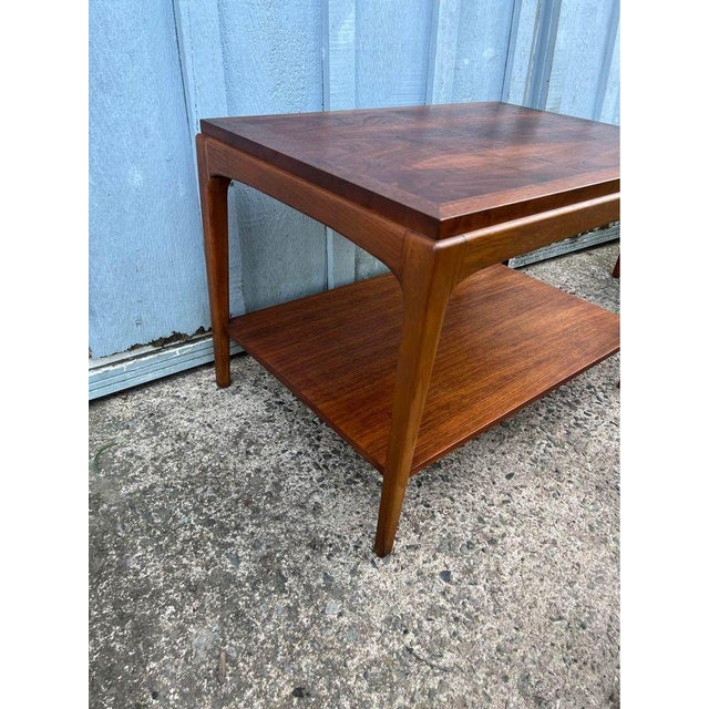 Pair of Mid Century Rhythm Lane Two Tier Walnut Side -End Tables ...