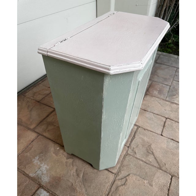 Vintage Handmade Scandinavian/Farmhouse Wooden Hamper | Chairish