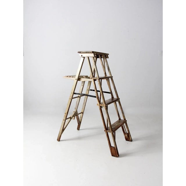 Antique Wooden Ladder | Chairish