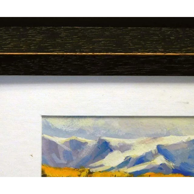 Robert Bob Rohm "Snow on the Mountain" Original Watercolor Landscape ...