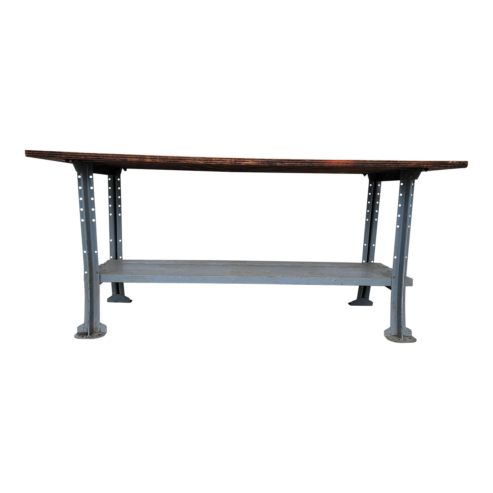 1980s Industrial Workbench Table | Chairish