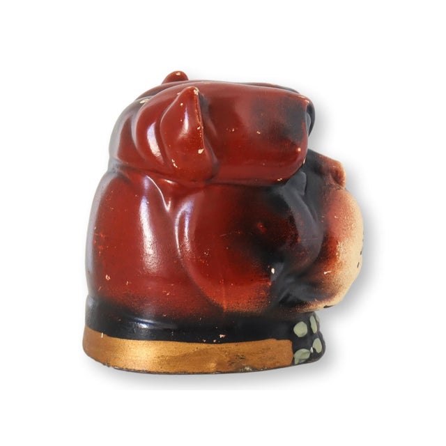 Antique English Porcelain Pug Dog Smash Bank | Chairish