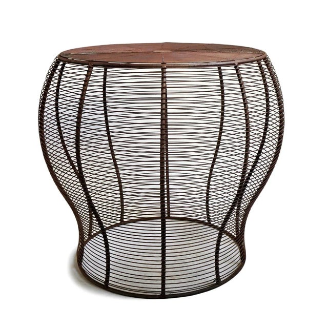Vintage Wire Side Table | Chairish