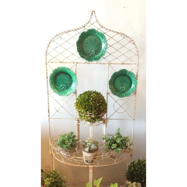 Antique French Wire Garden Plant Stand Iron | Chairish