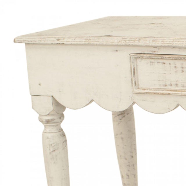 American Country White Painted Console Table | Chairish