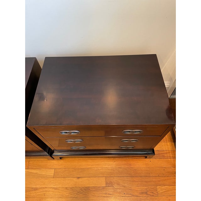 Mid Century Henredon Ming Nightstands Michael Taylor | Chairish