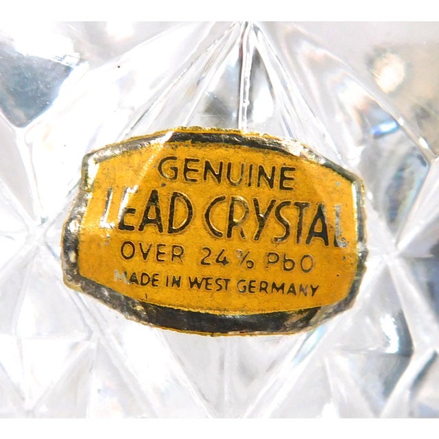 Late 18th Century Fb Rogers Lead Crystal Ice Bucket With Tongs | Chairish