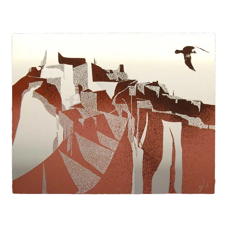Bc Nowlin "Raven" Southwestern Native Dwellings Signed Vintage ...
