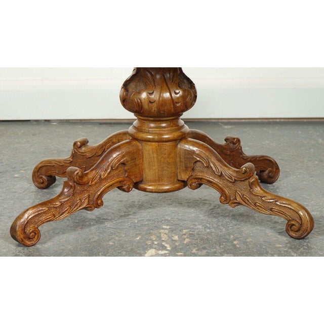 Vintage Italian Walnut Baroque Coffee Table | Chairish