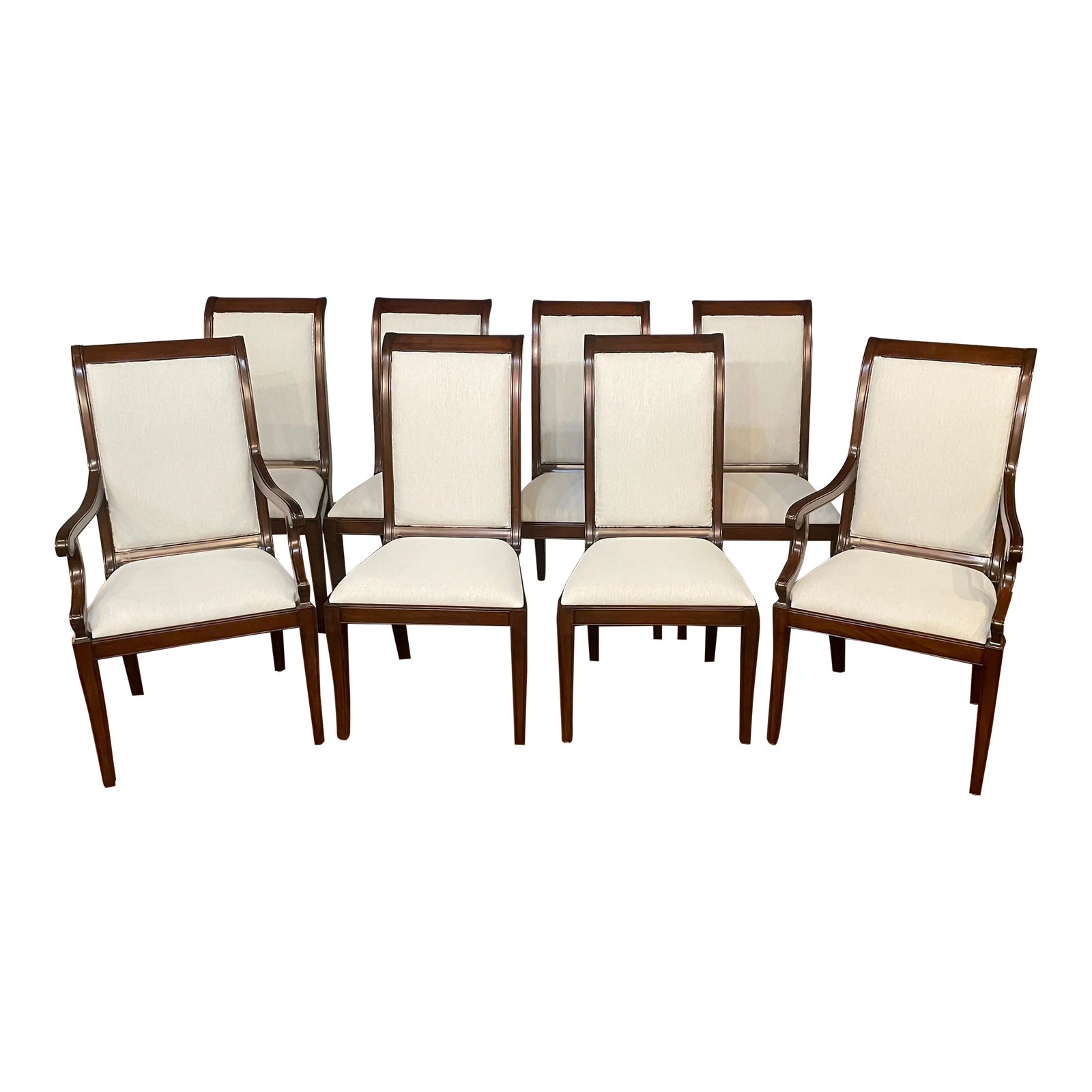 Set of 8 Sabre Leg Dining Chairs by Leighton Hall - Showroom Samples ...