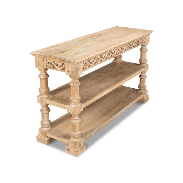 Italian Renaissance Three-Tier Console Table | Chairish