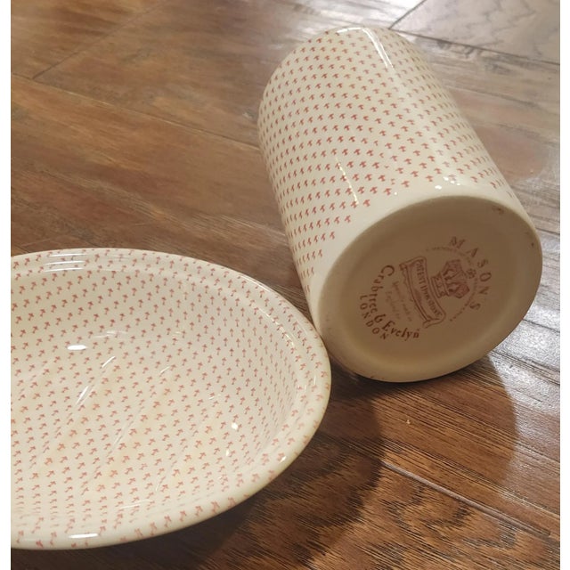 Vintage Mason's Crabtree and Evelyn Soap Dish and Toothbrush Holder - 2 ...