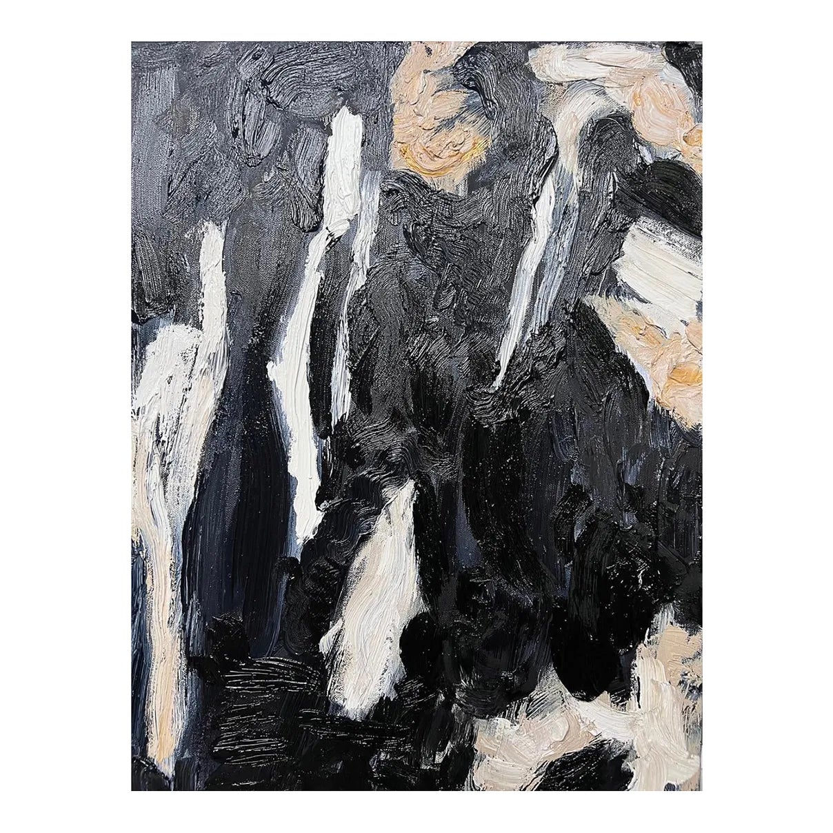 "All of Me" Contemporary Art Monochromatic Original Abstract ...