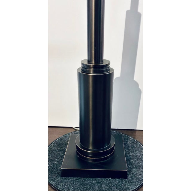 Currey & Company Industrial Modern Tall Bronze Frame Table Lamp ...