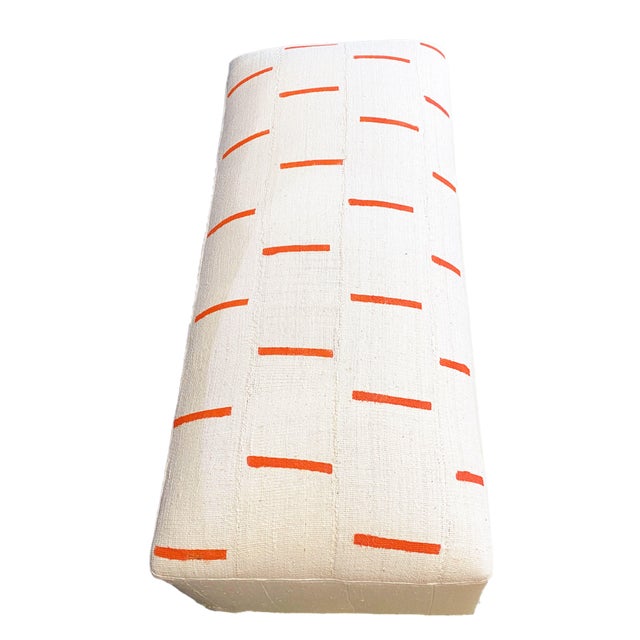 Malian Mud Cloth Bogolan Textile Ottoman /Table 50"w by 18" H | Chairish