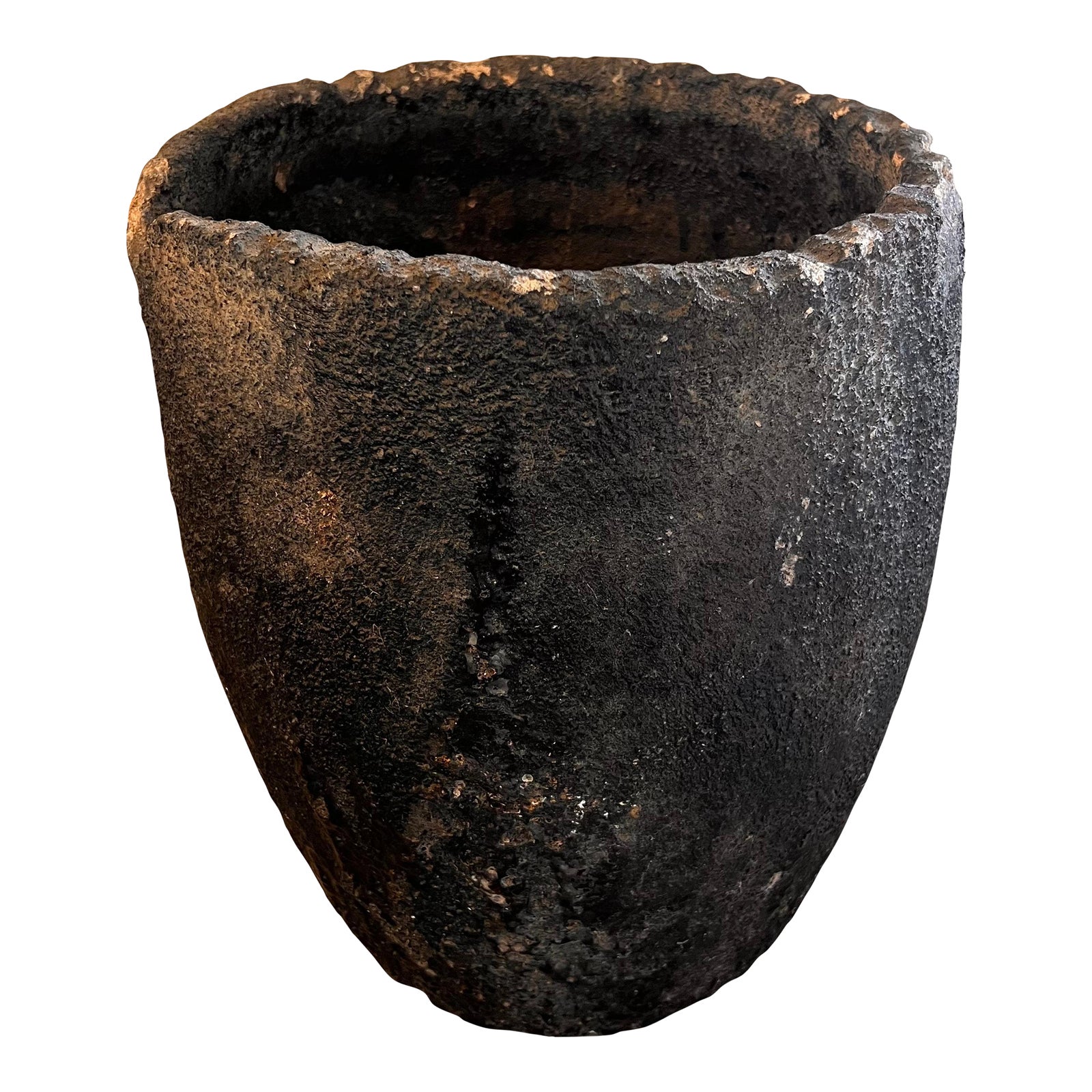 19th Century American Ceramic Crucible | Chairish