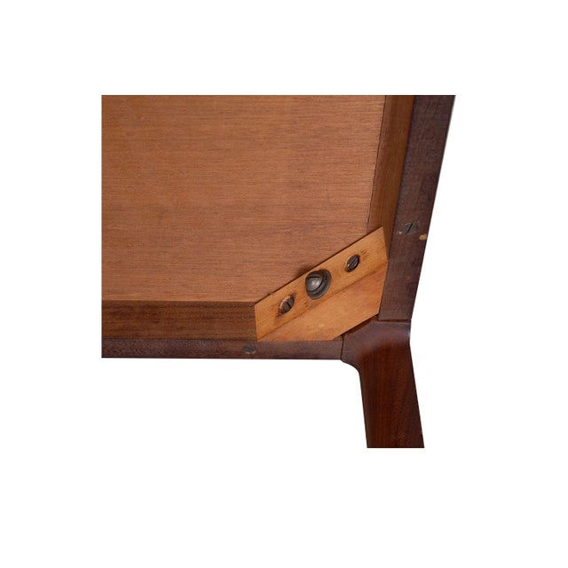 1970s Pair Mid-Century Danish Dux Teak Side Tables Parson Style | Chairish