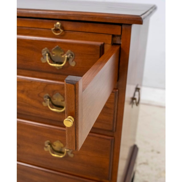 Henkel Harris Cherry 4 Drawer Bachelors Chest | Chairish