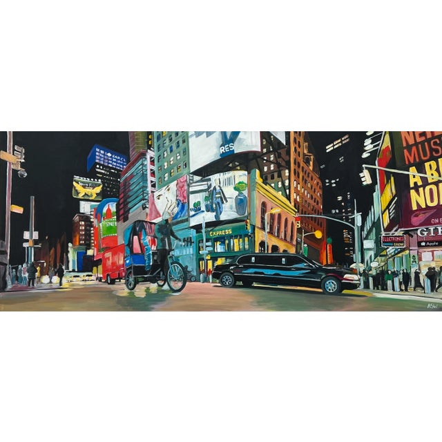 Angela Wakefield New York City Panoramic Street Scene with Limousine ...