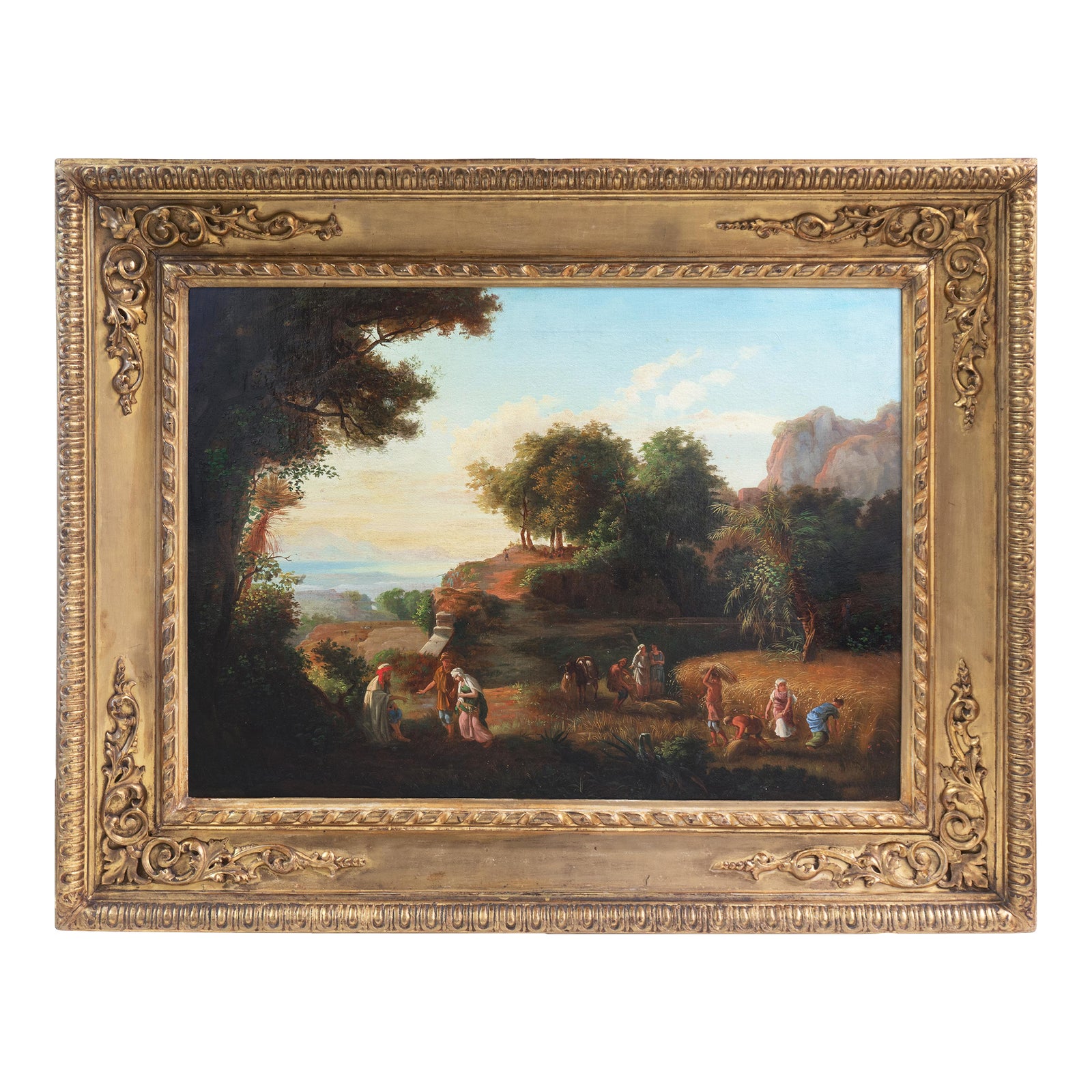 'The Meeting of Boaz and Ruth' After Karoly Marko, Hungarian School ...