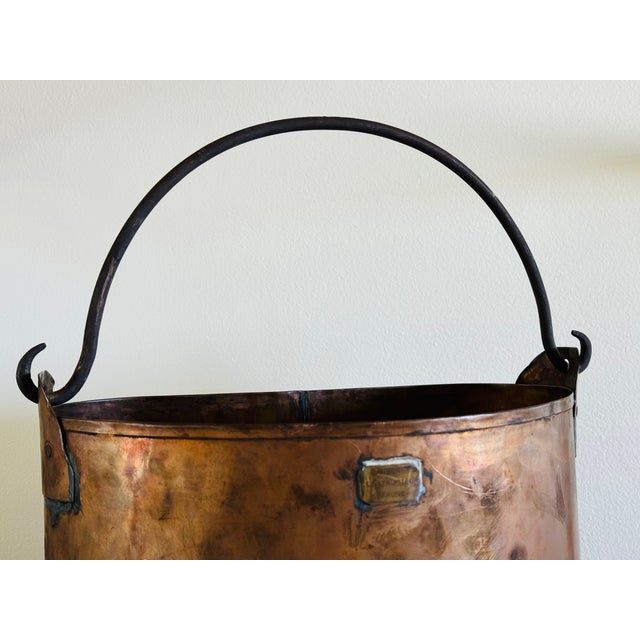 20th Century French Copper Pail | Chairish