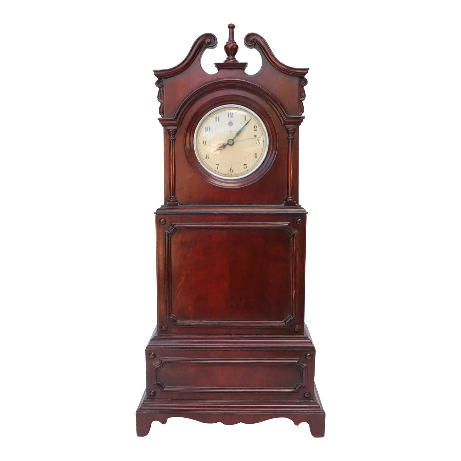 Federal Grandfather Style Shelf Clock | Chairish