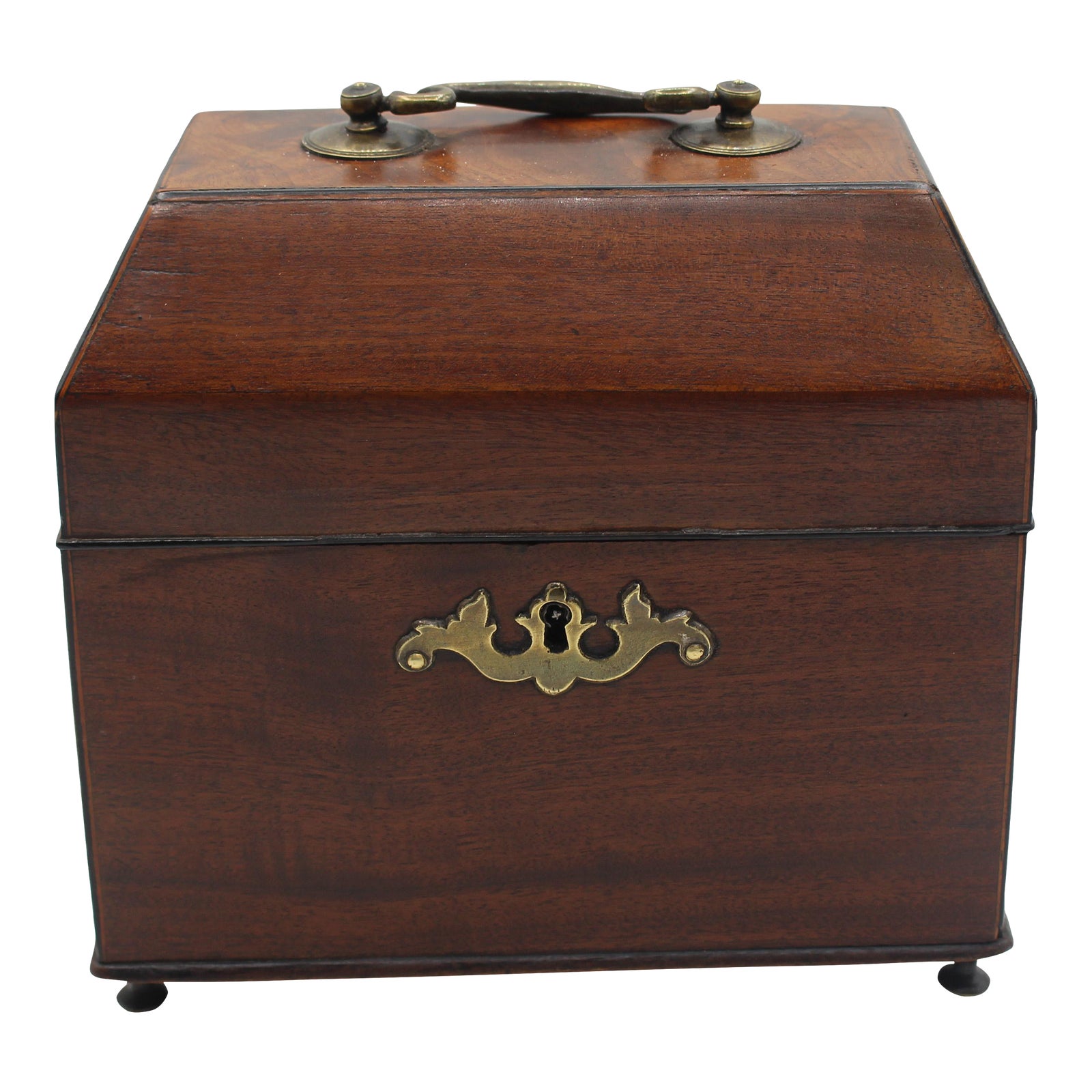 Circa 1750 English Georgian High Dome-Top Tea Caddy | Chairish